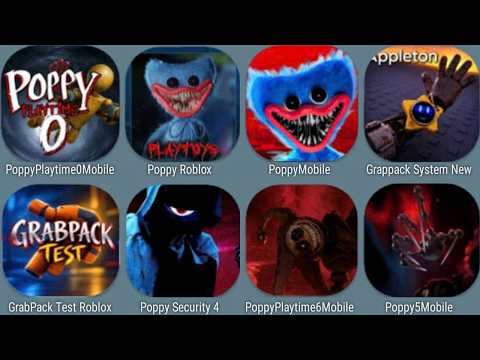 Poppy Playtime 0 Mobile, Poppy Roblox, Grabpack Test, Poppy Security 4, Poppy Playtime 6, Poppy5 Mod