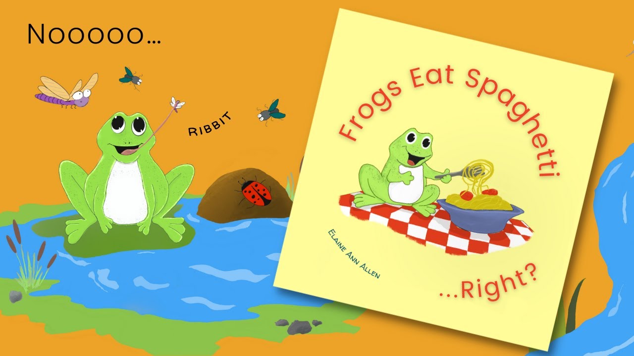 Frogs Eat Spaghetti...Right? | Picture Book Trailer | Find Out What Animals Eat! - YouTube