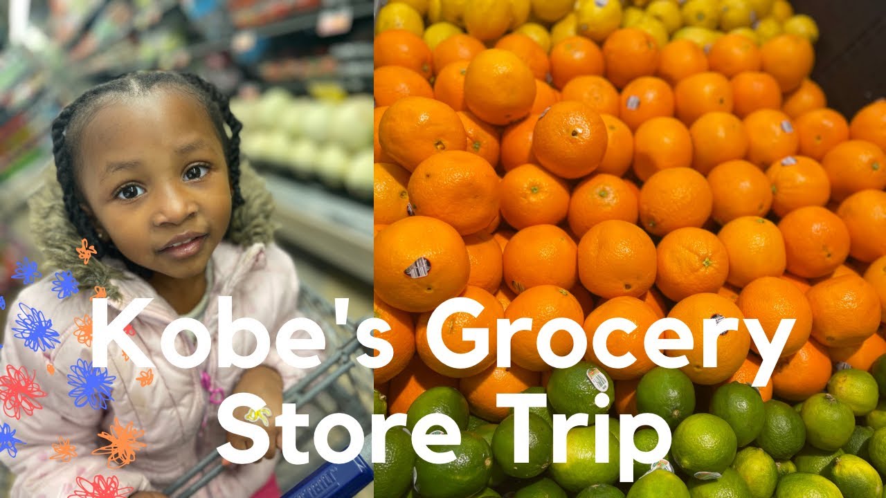 Kobe Goes Grocery Shopping! | Featuring Veggies, Colors & Numbers - YouTube