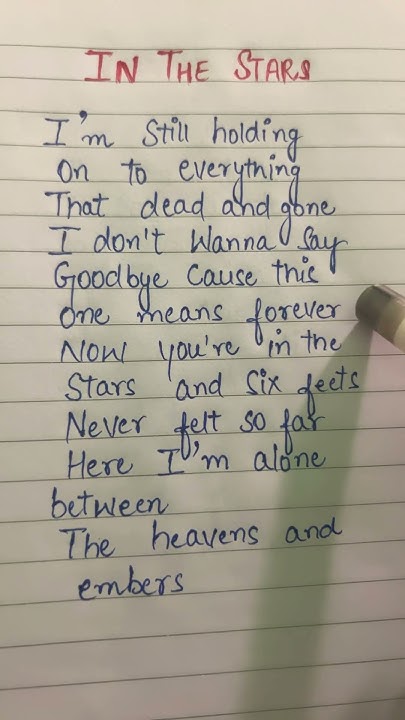 In the stars song lyrics ~ Benson Boone #lyrics #inthestars # ...