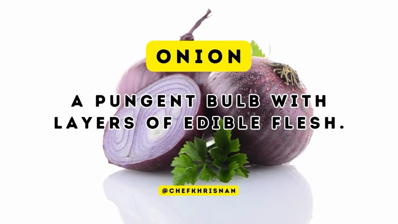 "Onion A pungent bulb with layers of edible flesh.." #onions #subscribe ...