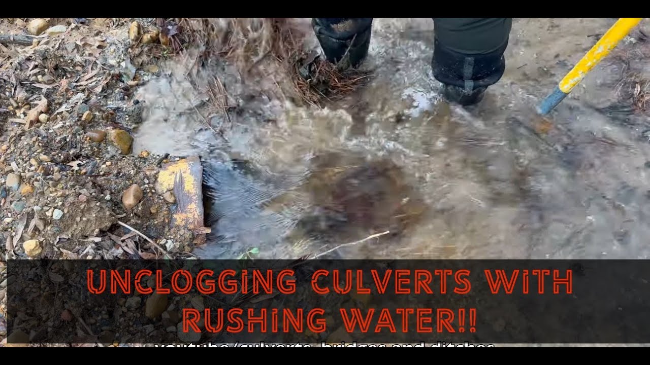 UNCLOGGING CULVERTS WITH TONS OF LEAF FALL AND WASHED OUT ROADS 03/2024 ...