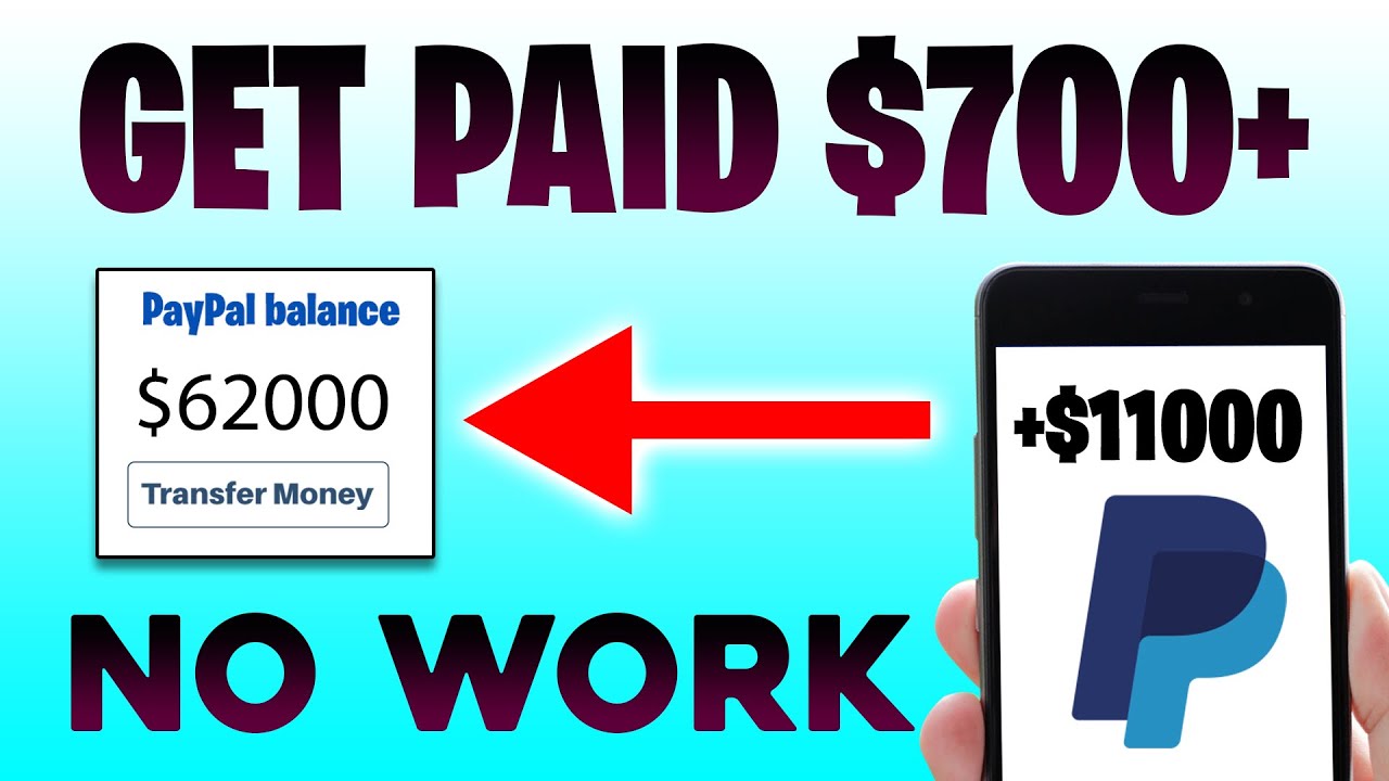 Get Paid $700+ PayPal Money Over and Over Again! (NO WORK) Easy Money ...