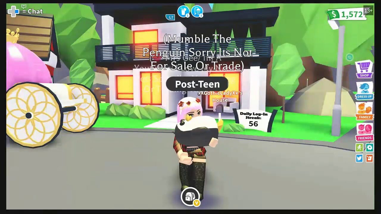 Transforming a penguin to a neon Penguin ROBLOX adopt me - YouTube
