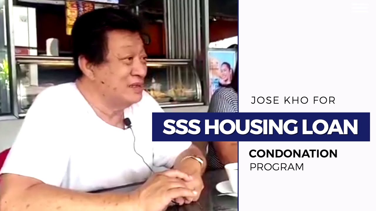 Mr. Jose Kho for SSS Housing Loan Condonation Program - YouTube