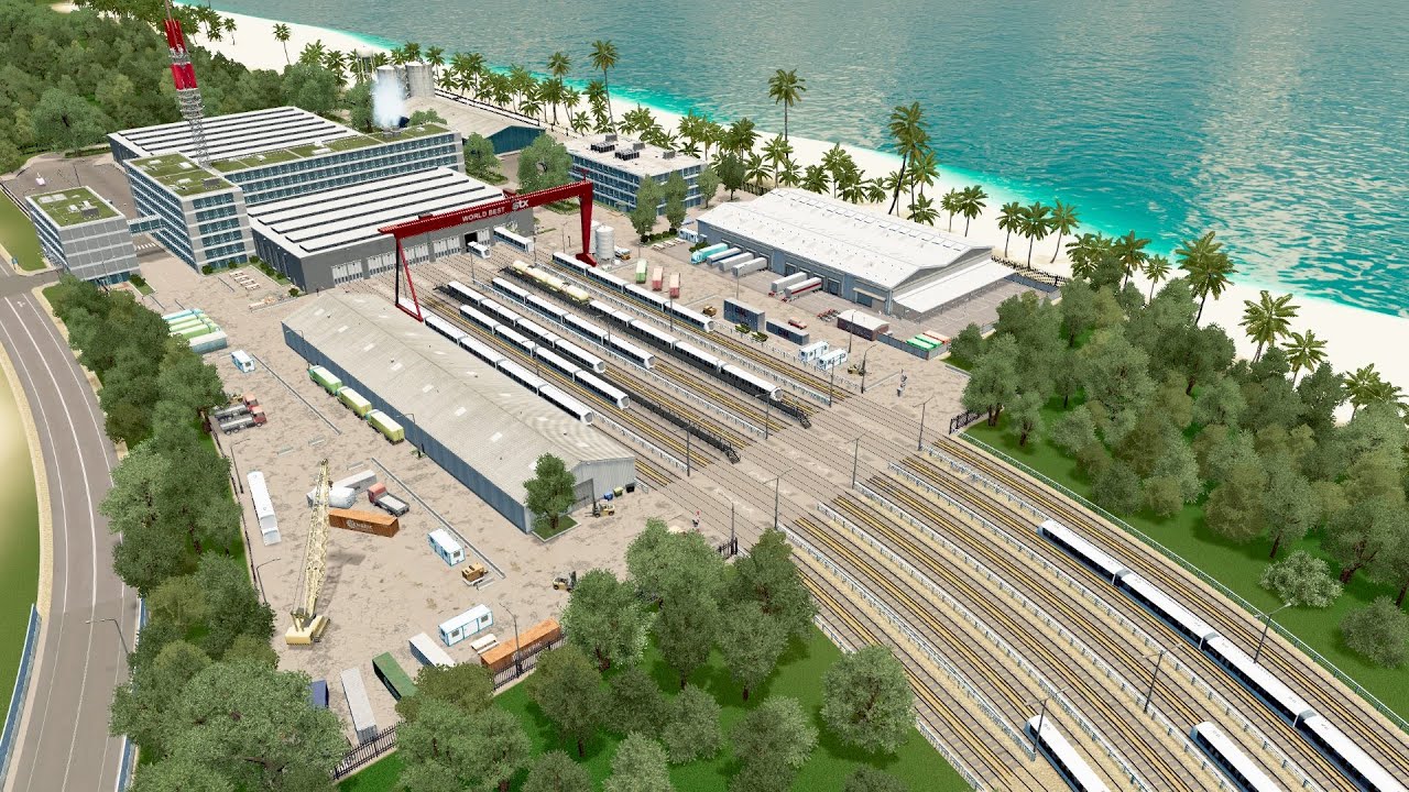 Cities:Skylines | Bora Bora - Building a metro rail yard and ...