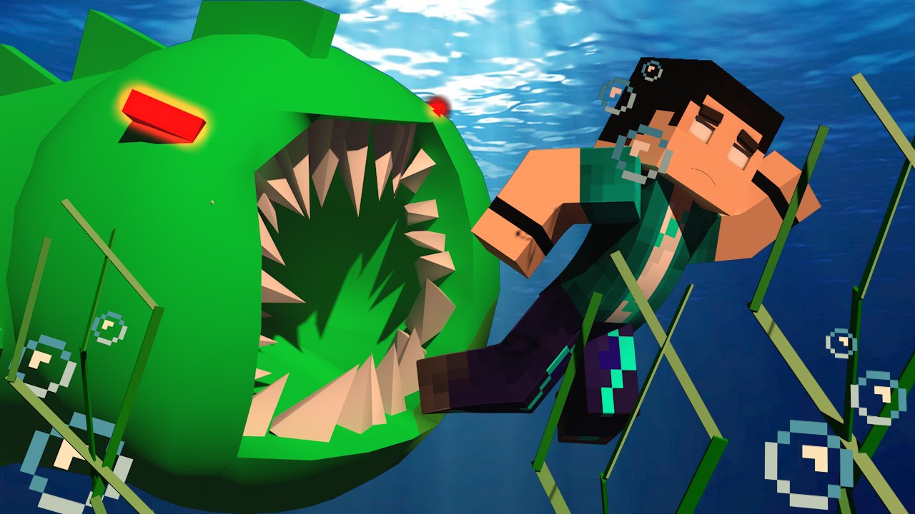 Minecraft Mod - PEIXES GIGANTES!! DEEP SEA MOD SHOWCASE! - YouTube