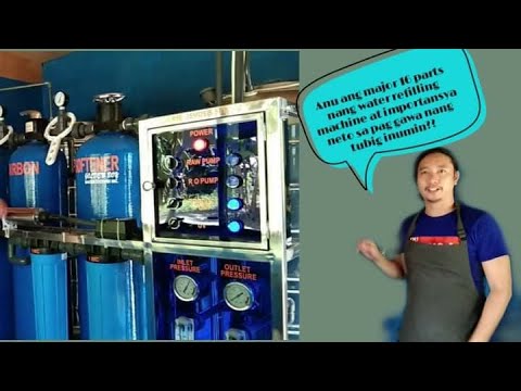 Parts of water refilling machine and its function - YouTube