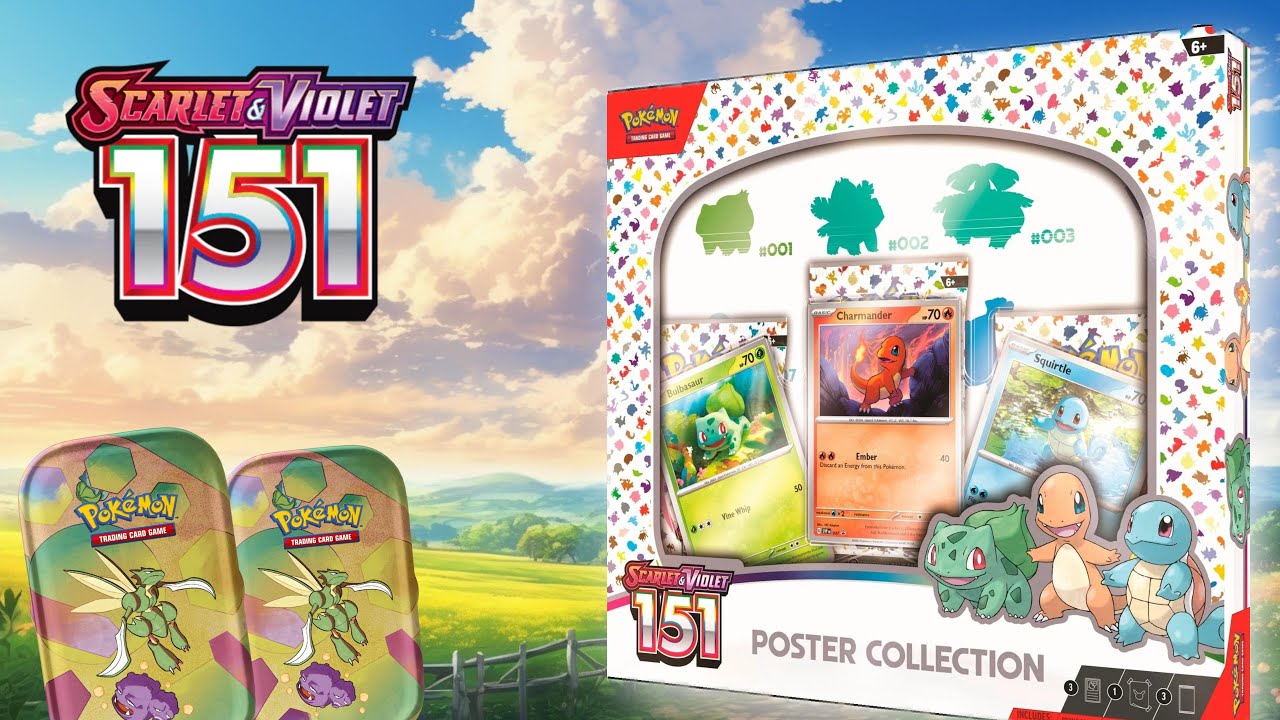 I OPENED POKEMON'S 151 SET: STARTER TRIO & TINS - YouTube