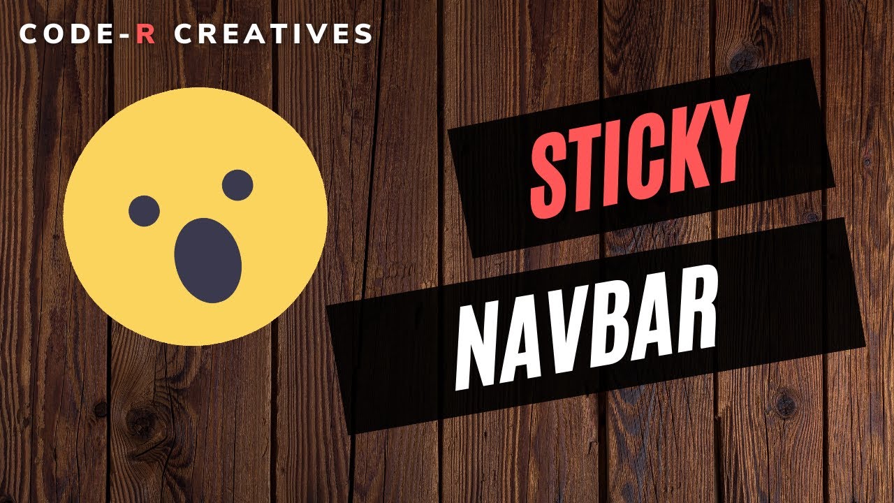 Create Sticky Navbar 😲😲 On Scroll Using CSS and HTML - YouTube