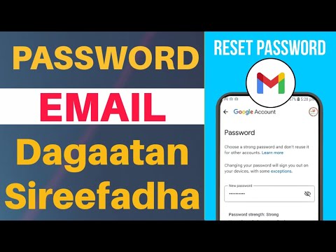 Email Password isaa Daggaattan Sirreeffadhaa |Recover Gmail Password