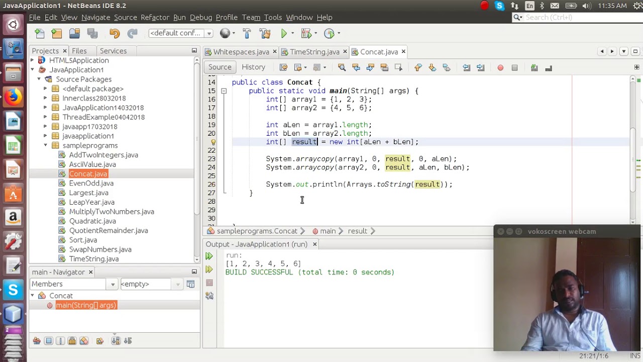 Concatenate Two Arrays Using Arraycopy Youtube 5474