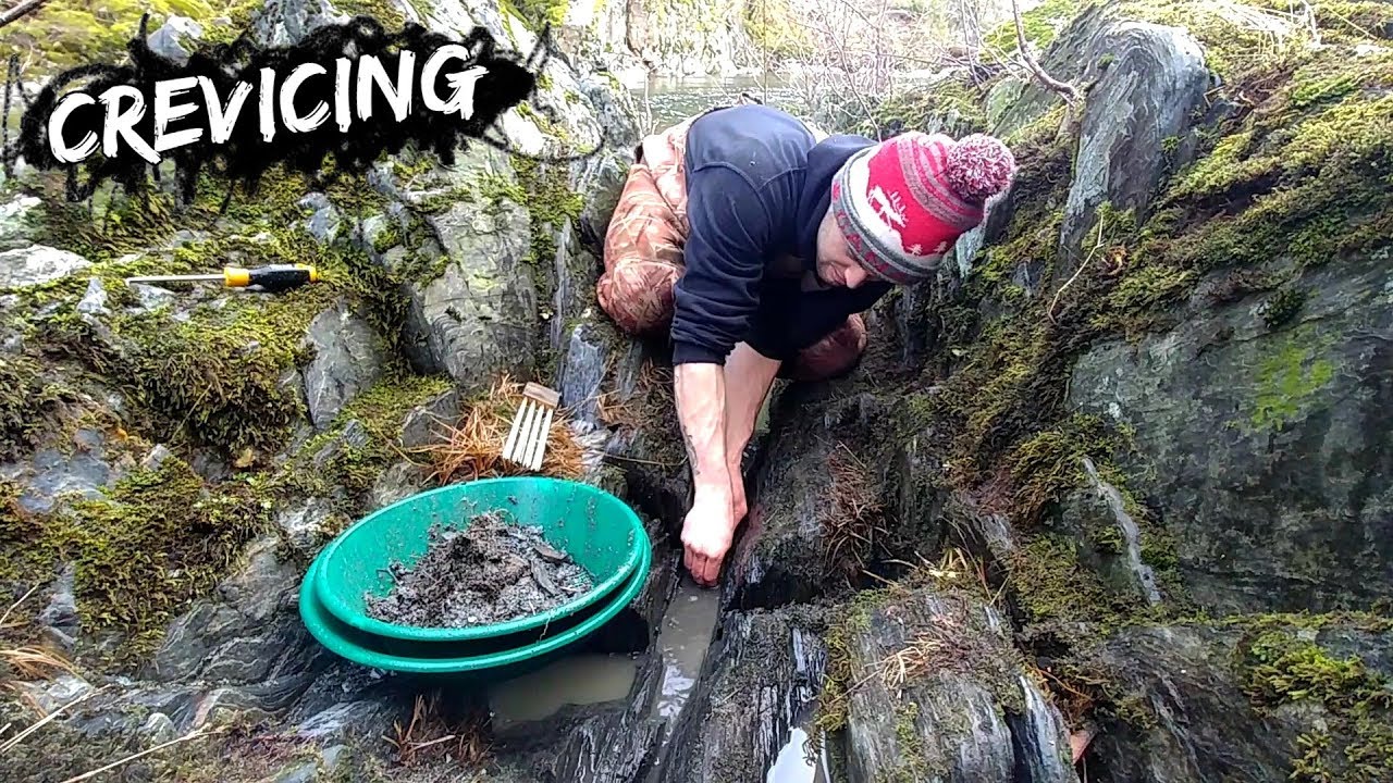 Finding Gold in a Deep Crevice! - YouTube