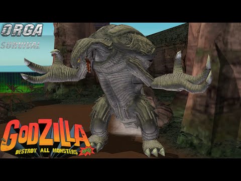 Godzilla: Destroy All Monsters Melee - Orga Survival Mode (Hard) [GCN]