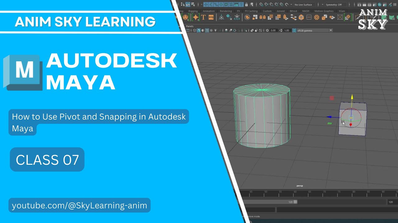 Class 07:How to Use Pivot and Snapping in Autodesk Maya - YouTube