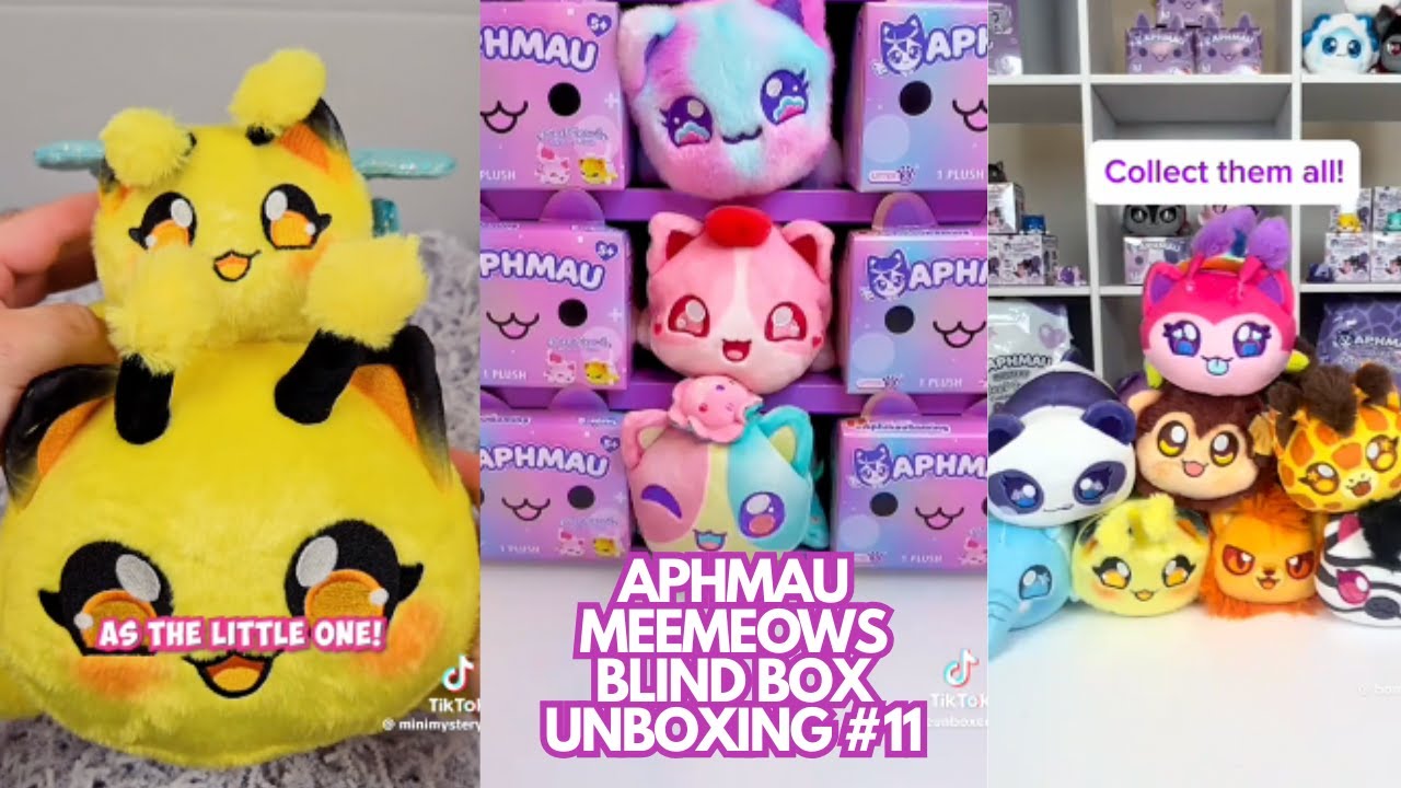 ASMR + LOFI APHMAU MEEMEOWS BLIND BOX UNBOXING #11 | SAFARI, MYSTERY ...