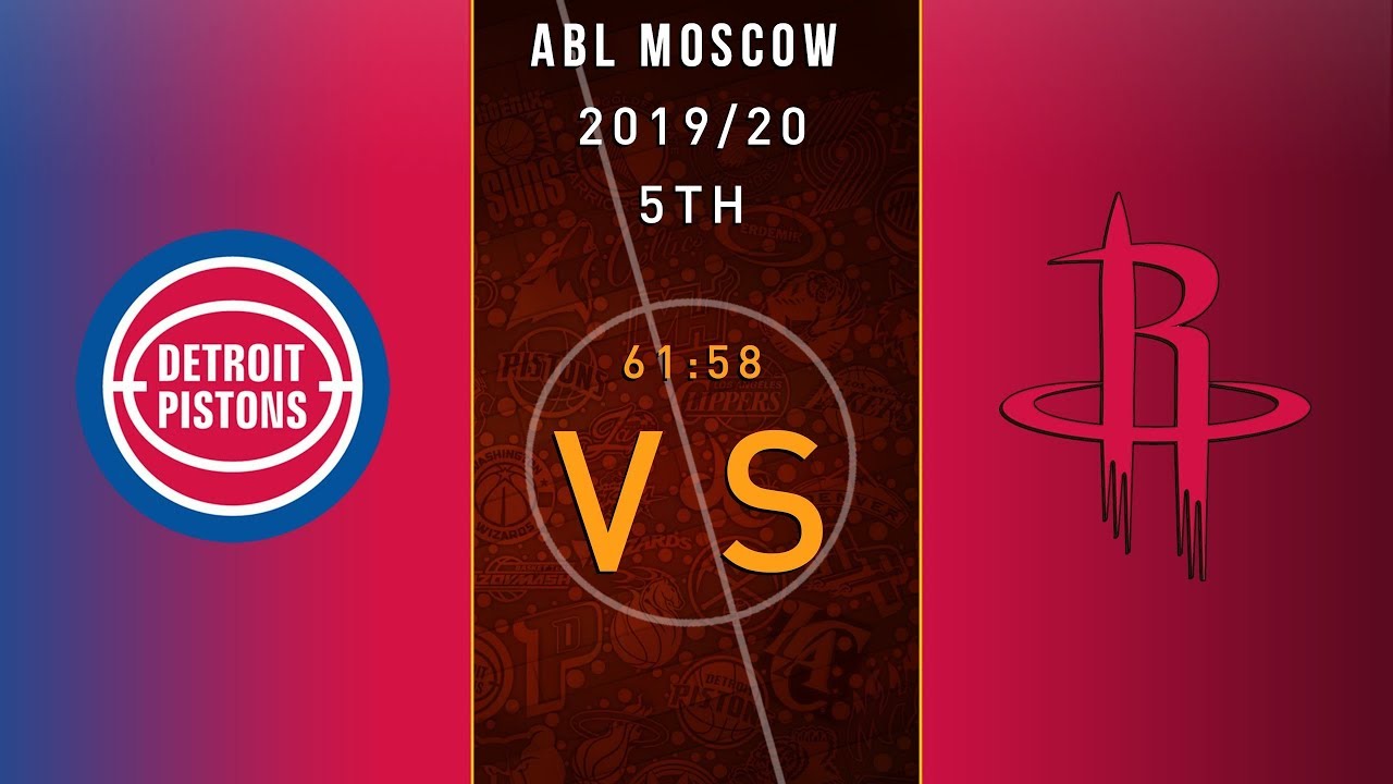 Pistons vs Rockets 5 Round Full Game ABL - YouTube