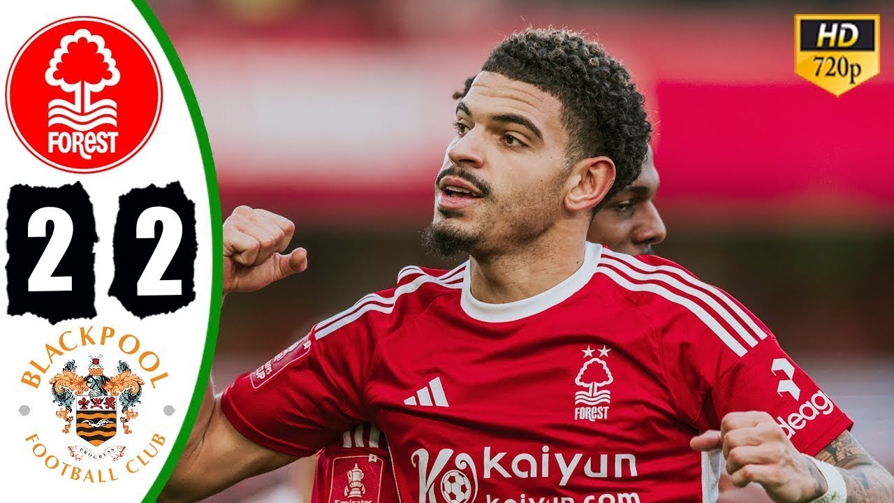 REPORT: NOTTINGHAM FOREST 2-2 BLACKPOOL - YouTube