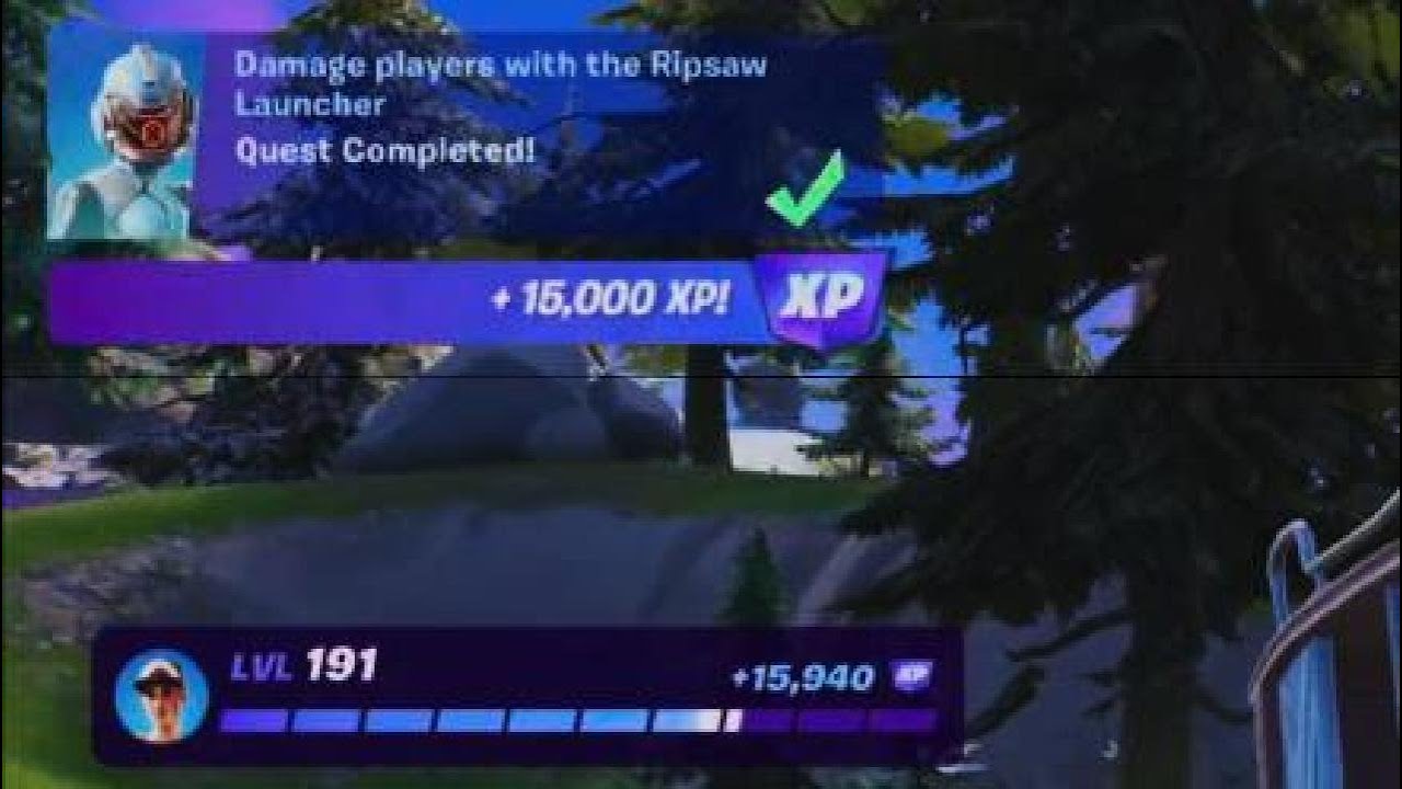 Fortnite - DAMAGE PLAYERS WITH THE RIPSAW LAUNCHER - YouTube