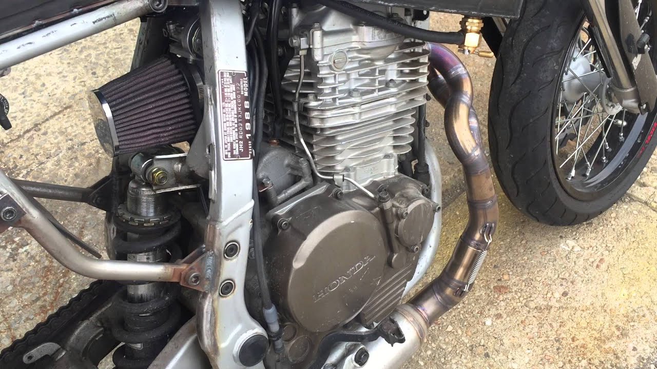 NX 650 engine sputter - YouTube