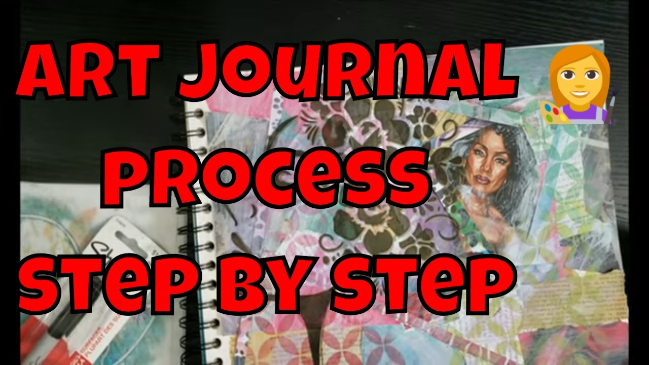 Art Journal process with Stencils (Step by Step) - YouTube