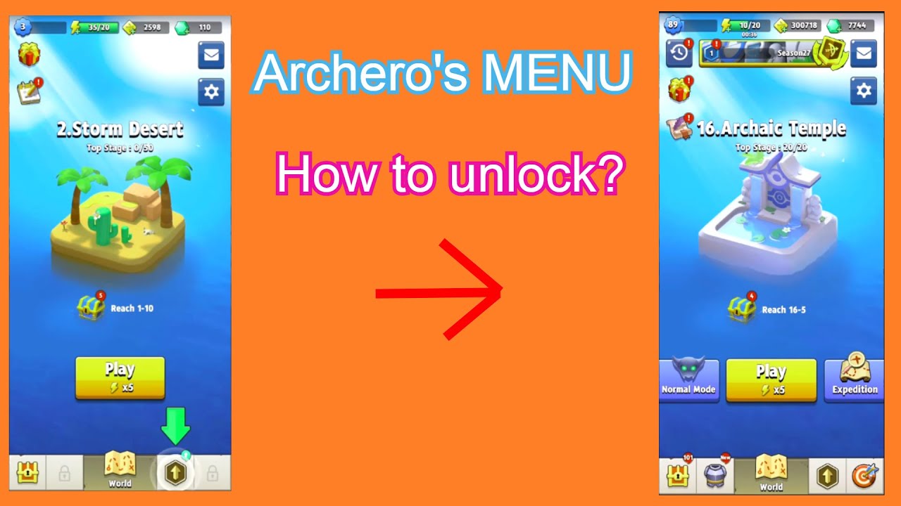 Beginner's Guide to Archero's MENU | How to unlock everything. - YouTube