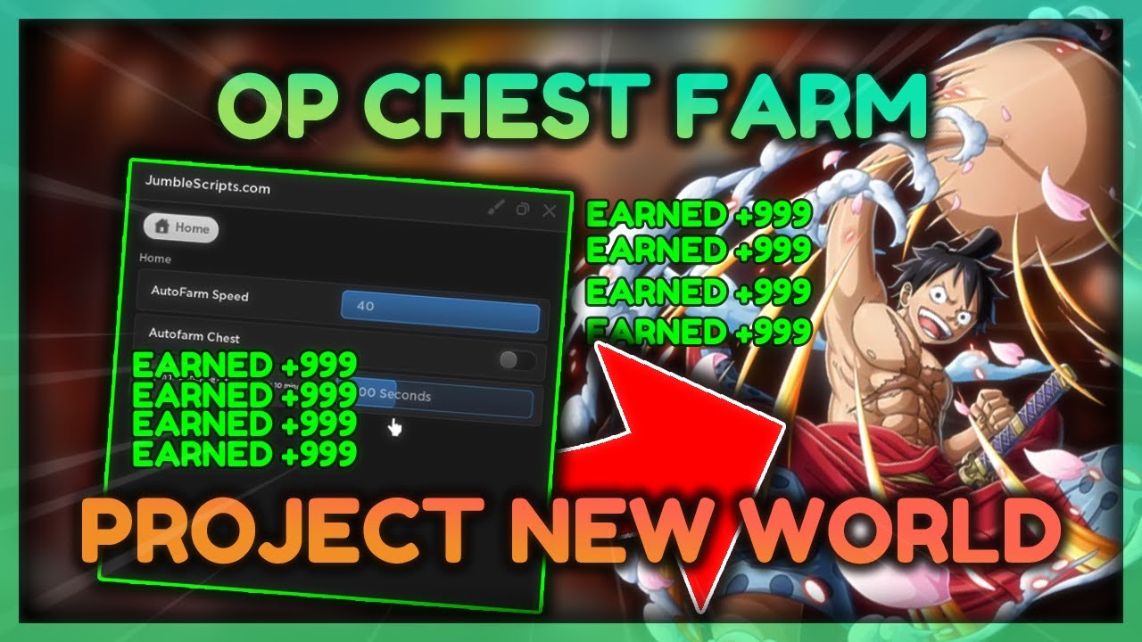 *NEW* PROJECT NEW WORLD HACK 🔥 CHEST FARM & MORE 🔥 Roblox Project New ...