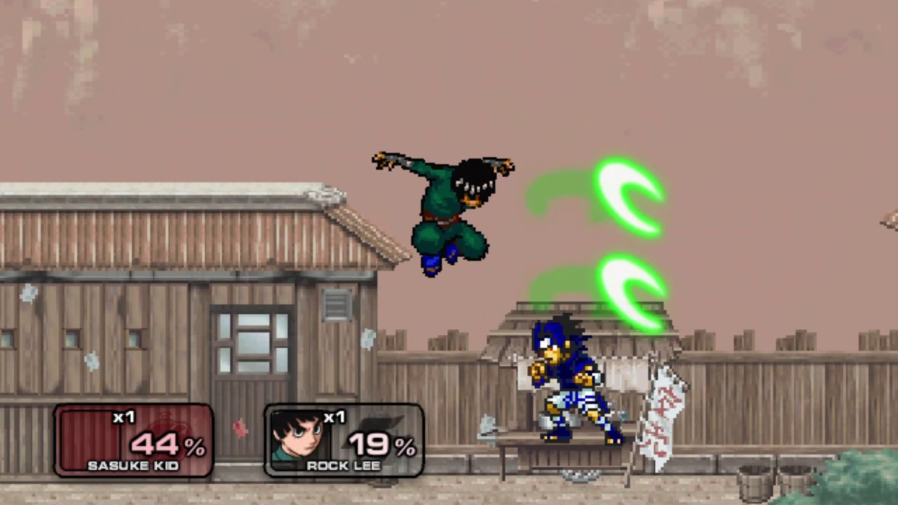 SSF2- Kid Sasuke vs Rock Lee - YouTube