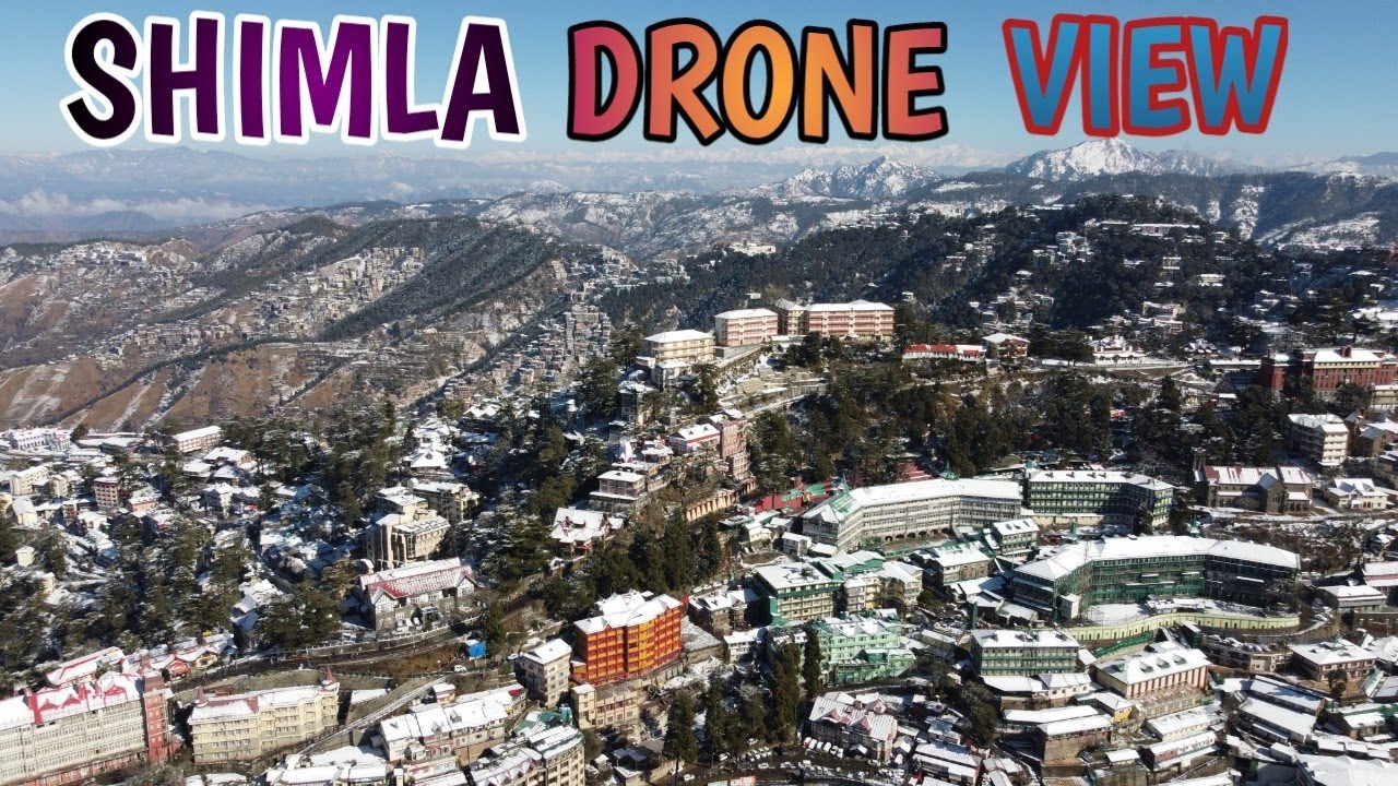 shimla drone view | shimla snowfall drone view | shimla city drone 4k ...
