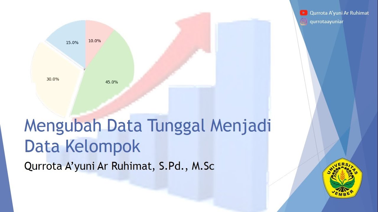 Belajar Statistika - Mengubah Data Tunggal Menjadi Data Kelompok - YouTube