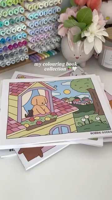 my colouring book collection #coloring - YouTube