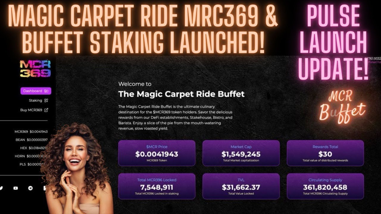 Magic Carpet Ride MRC369 & BUFFET Staking Launched! Pulse Launch Update! - YouTube
