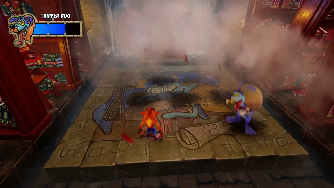 Crash Bandicoot N. Sane Trilogy 2017 Ripper Roo Boss fight - YouTube