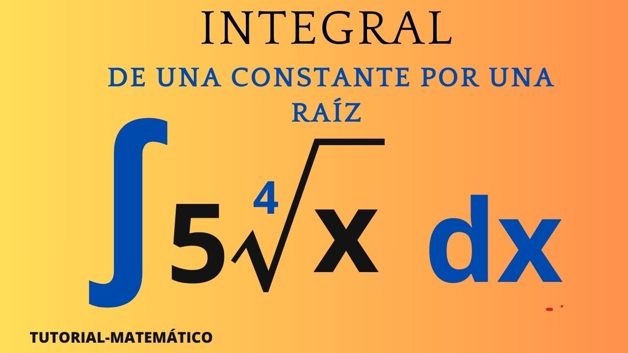 Integral de una constante x una raíz - YouTube