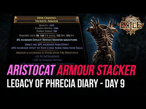 Fire Overcap Armour Completed! Aristocrat Armour Stacker Overview Day 9 - Legacy of Phrecia ...