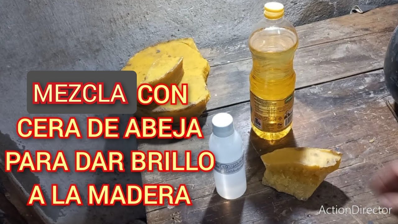 CERA DE ABEJA PARA MADERA (MEZCLA IDEAL PARA CURADO Y BRILLÓ EN LA ...