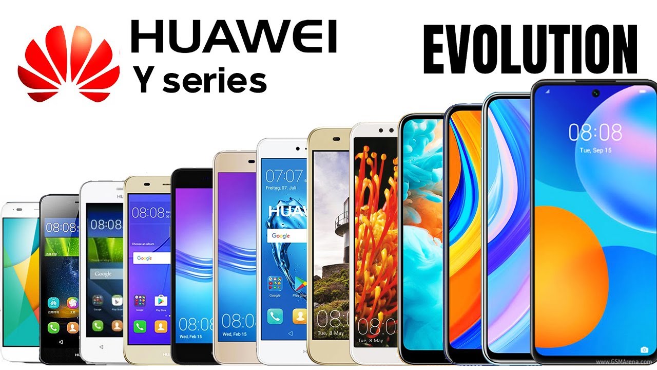 Evolution of Huawei Y series - History of Huawei Y series smartphone ...
