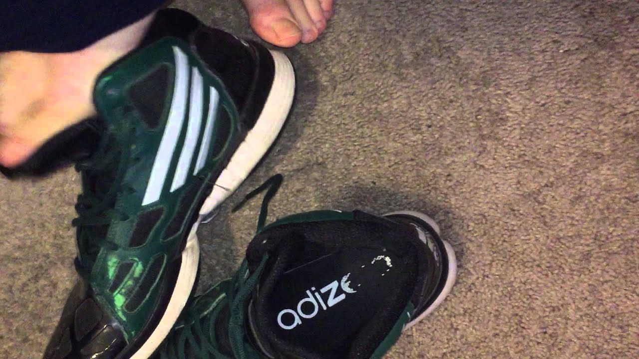 Sockless Adidas AdiZERO's after working out - YouTube