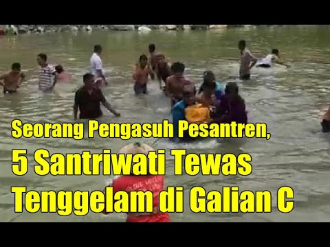 Mandi di Kubangan Galian C, 5 Santriwati dan Satu Orang Pengasuh Pesantren Tewas Tengelam