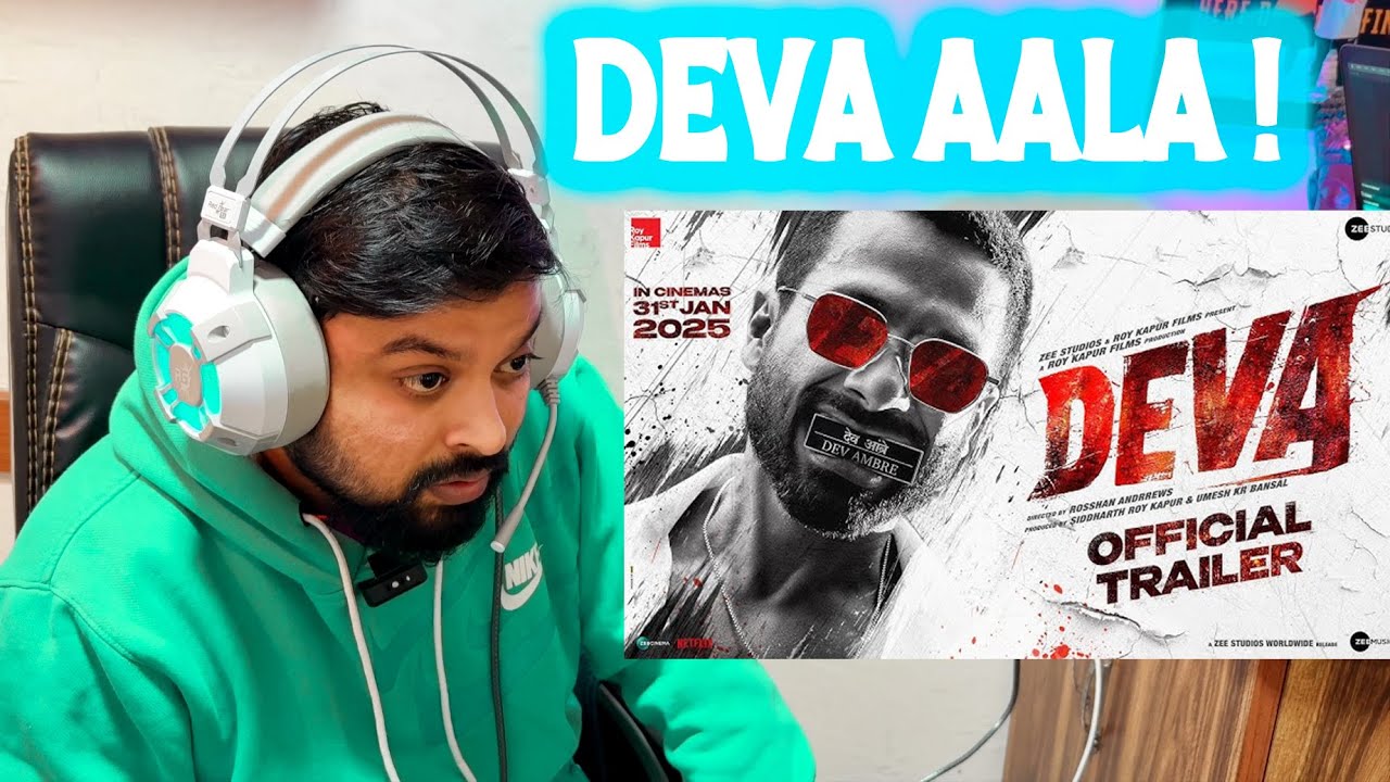 Deva | Official Trailer l Shahid Kapoor | Pooja Hegde | reaction video |WorldWide With Ani - YouTube