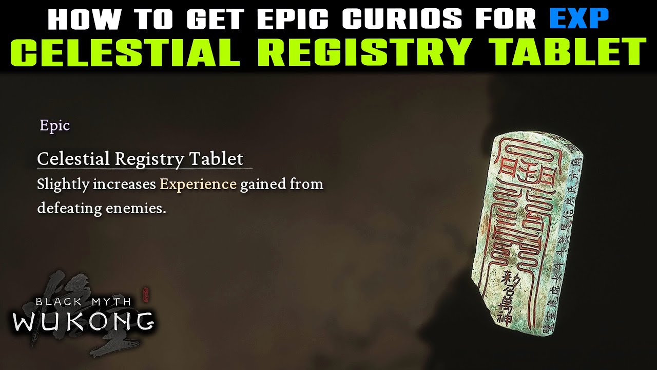 EPIC EXPERIENCE CURIOS: CELESTIAL REGISTRY TABLET Curios Location Guide ...