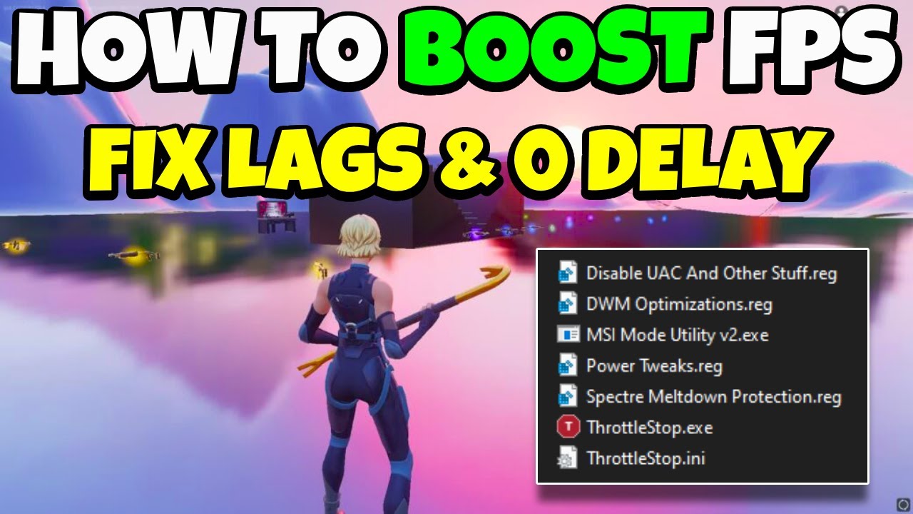 How to *BOOST* FPS in Fortnite (Boost FPS & 0 Delay) - YouTube