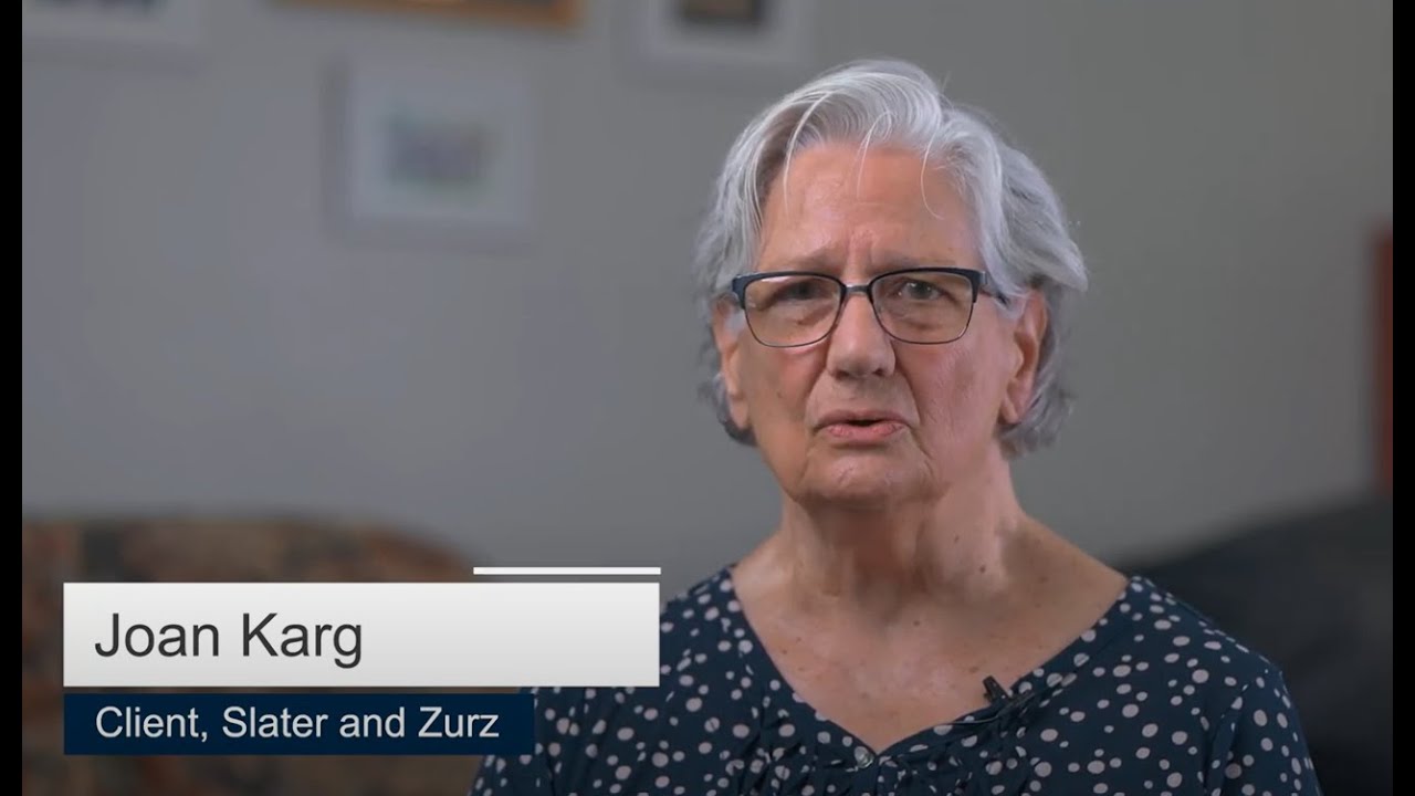 Joan Karg was hit by a Cement Truck Slater & Zurz Client Testimonial ...