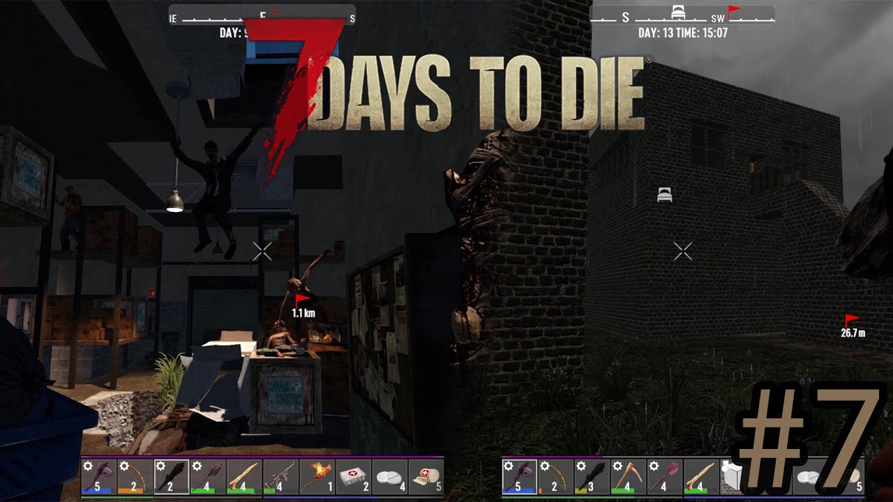 2 Zile Looting & 5 Zile Construit - 7 Days to Die A21 #7 - YouTube