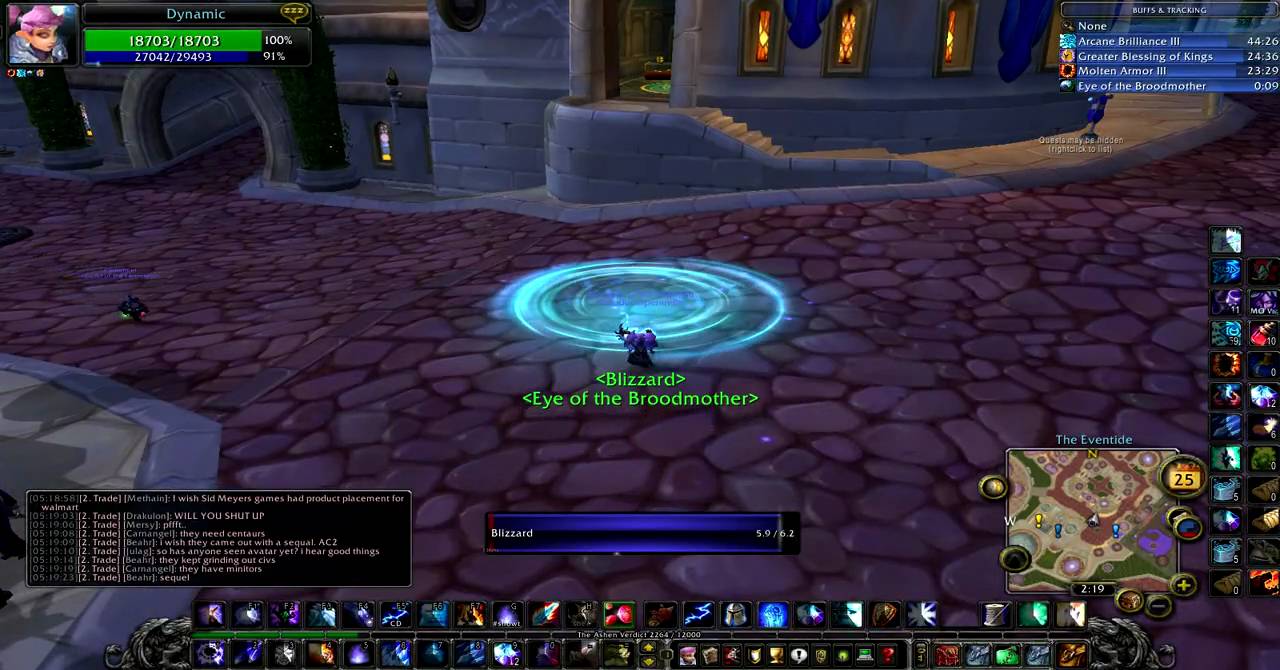 WoW console graphical commands + Mage Blizzard - YouTube