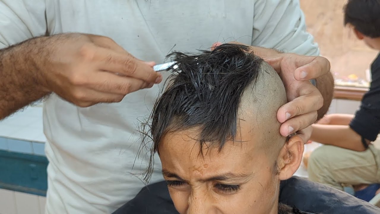 The best dandruff clean head shave ASMR tutorial 2025 zaibi barber shop ...
