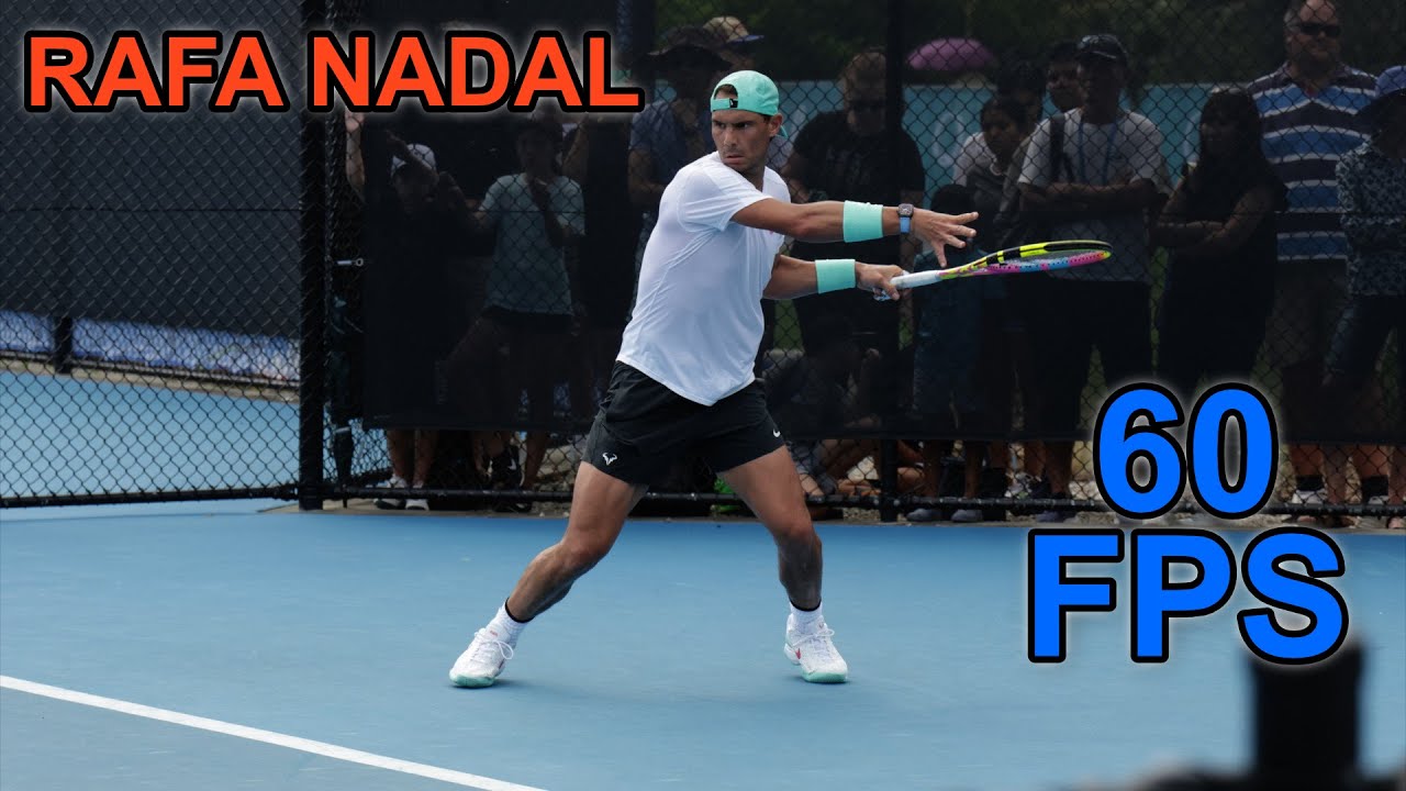 Rafael Nadal Intense Practice Session January 2024 [60FPS] - YouTube