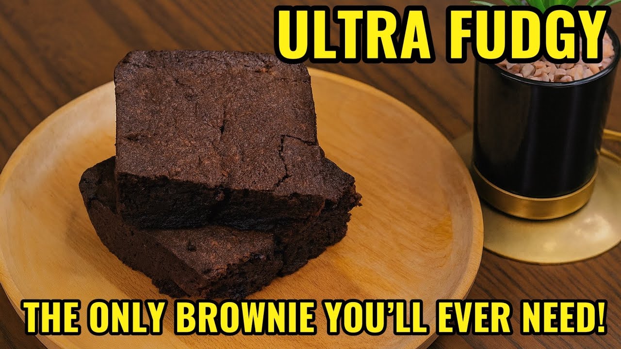 Ultra Fudgy Dark Chocolate Brownies | The EASIEST Perfect Recipe! - YouTube