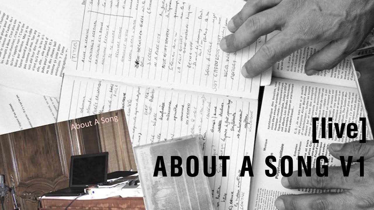 [LIVE] DAVID SANSON : ABOUT A SONG V1 - YouTube