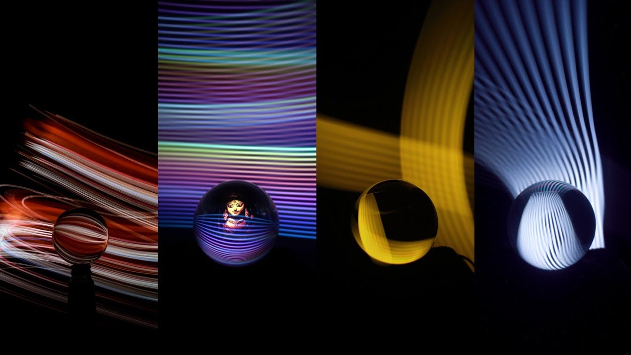 Creative Photography Idea💡|| Light Painting Photography 📸 || Lens Ball ...